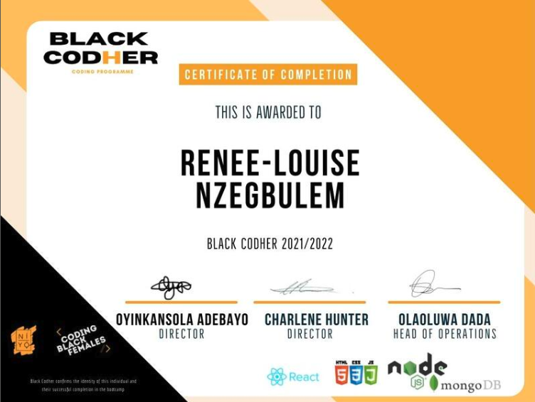 Renée Louise | Software Engineer and Developer in London, UK